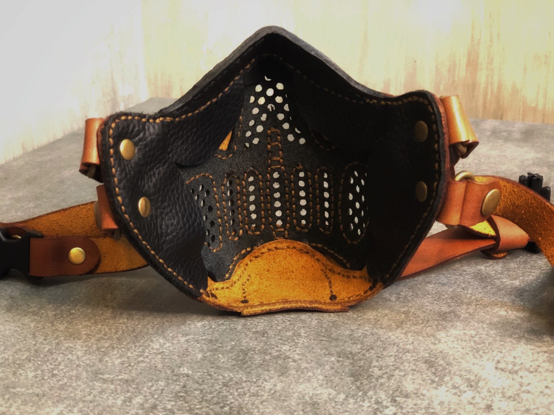 Skull Leather Mask | Etsy