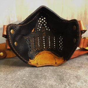 Skull Leather Mask - Etsy
