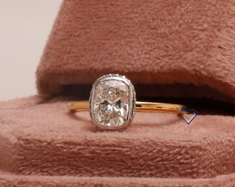 Elongated 5 Ct Diamond Ring - Etsy