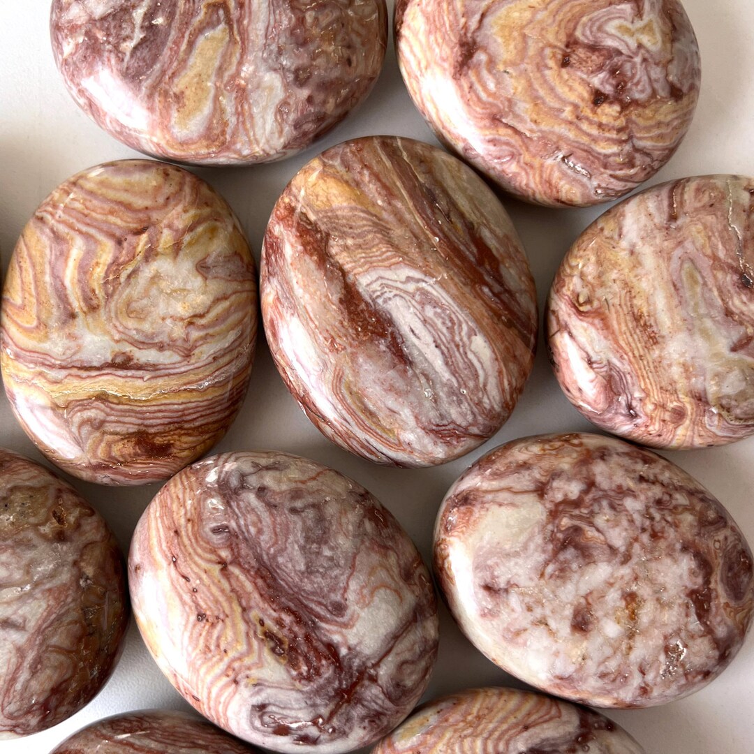 GROUNDING Rosetta Jasper Palm Stone Creative Inspiration and Willpower ...