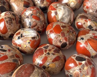 CHOOSE YOUR OWN Red Jasper Conglomerate Freeform Pudding Stone Astral ...