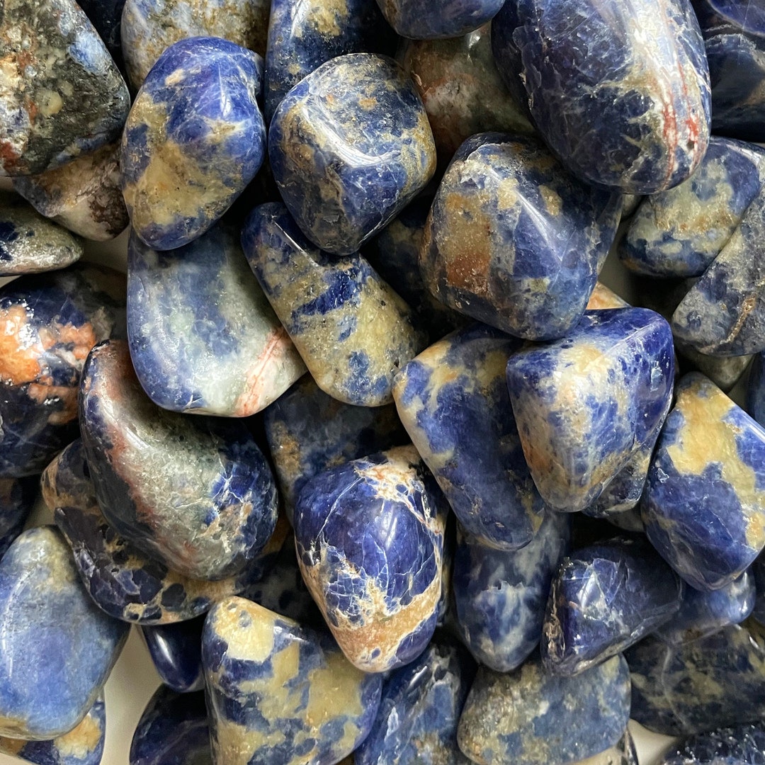 Sodalite Tumbled Communication Crystal Throat Chakra Crystal - Etsy