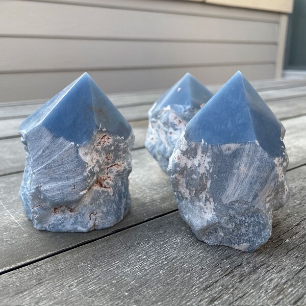 Angelite Crystal - Etsy