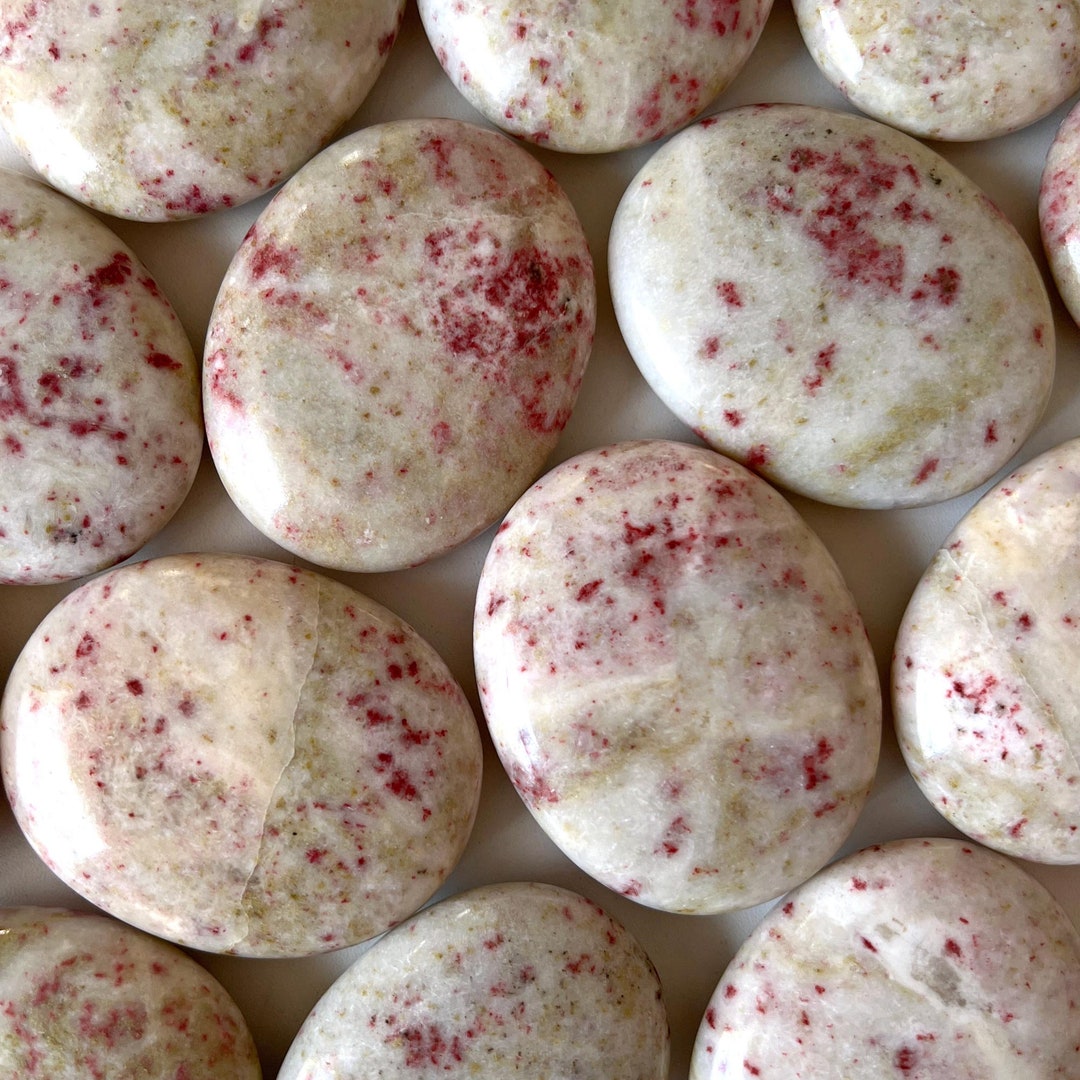 LARGE Cinnabar Palm Stone Cinnabrite Merchants Stone Abundance Success ...