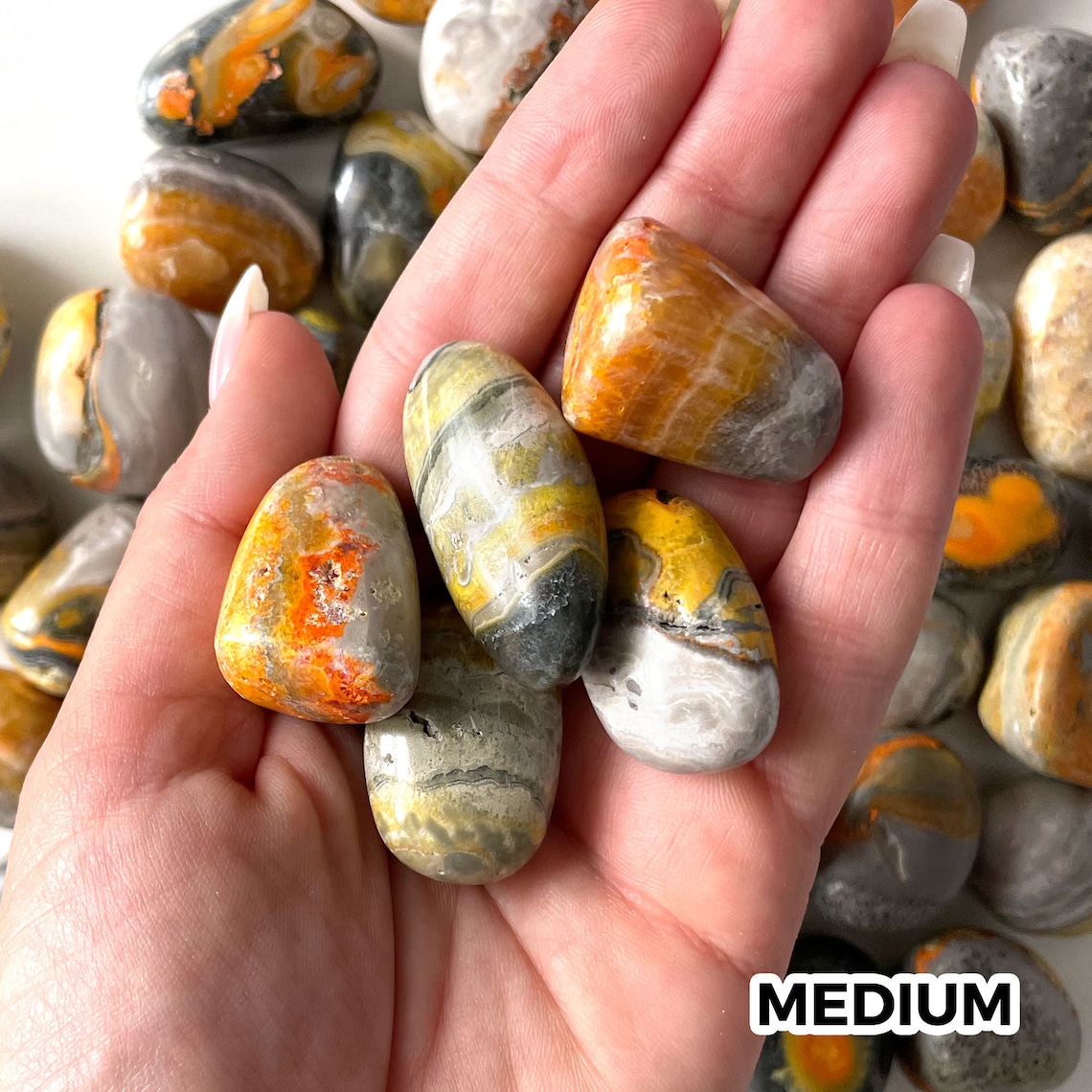 Bumblebee Jasper Tumbled | Etsy