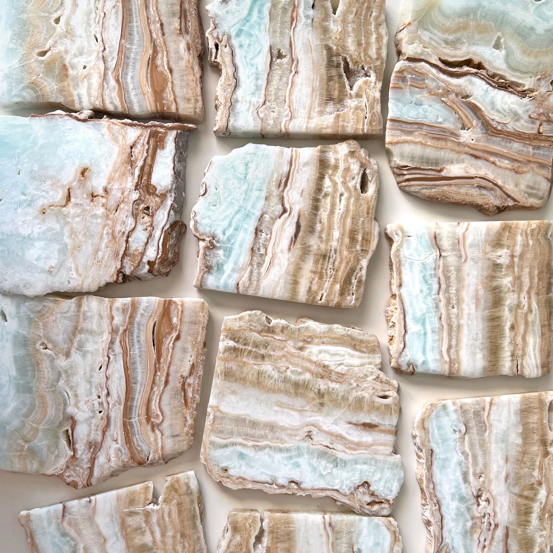 Caribbean Calcite Slices Crystal Slabs Intuition Calm Astral Travel ...