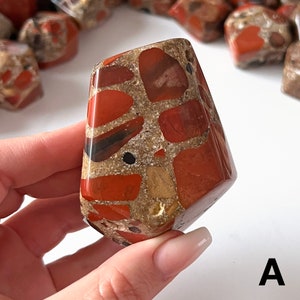 CHOOSE YOUR OWN Red Jasper Conglomerate Freeform Pudding - Etsy