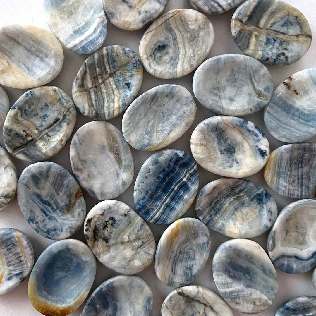 Blue Scheelite Worry Stone Lapis Lace Onyx Acceptance Clarity ...