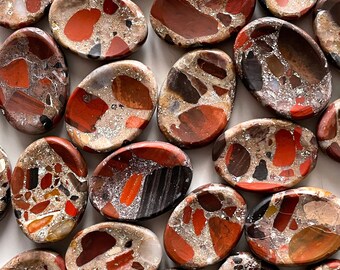 CHOOSE YOUR OWN Red Jasper Conglomerate Freeform Pudding Stone Astral ...