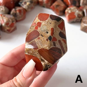 CHOOSE YOUR OWN Red Jasper Conglomerate Freeform Pudding - Etsy