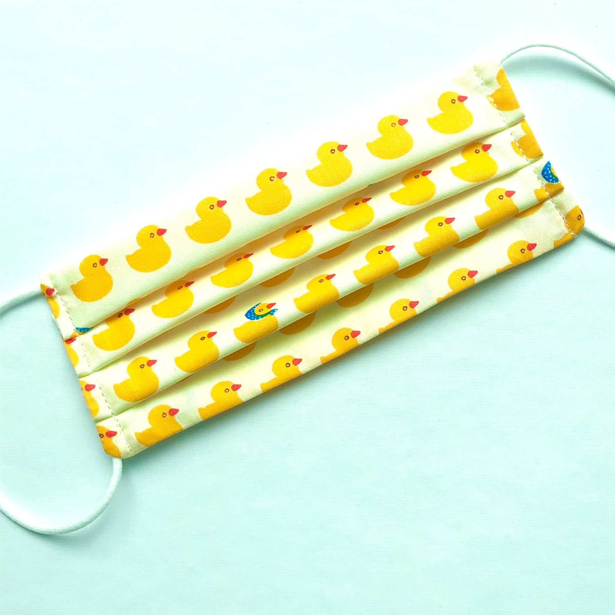 Yellow Rubber Ducky Mask, Cotton Face Mask, Super Cute Face Mask ...