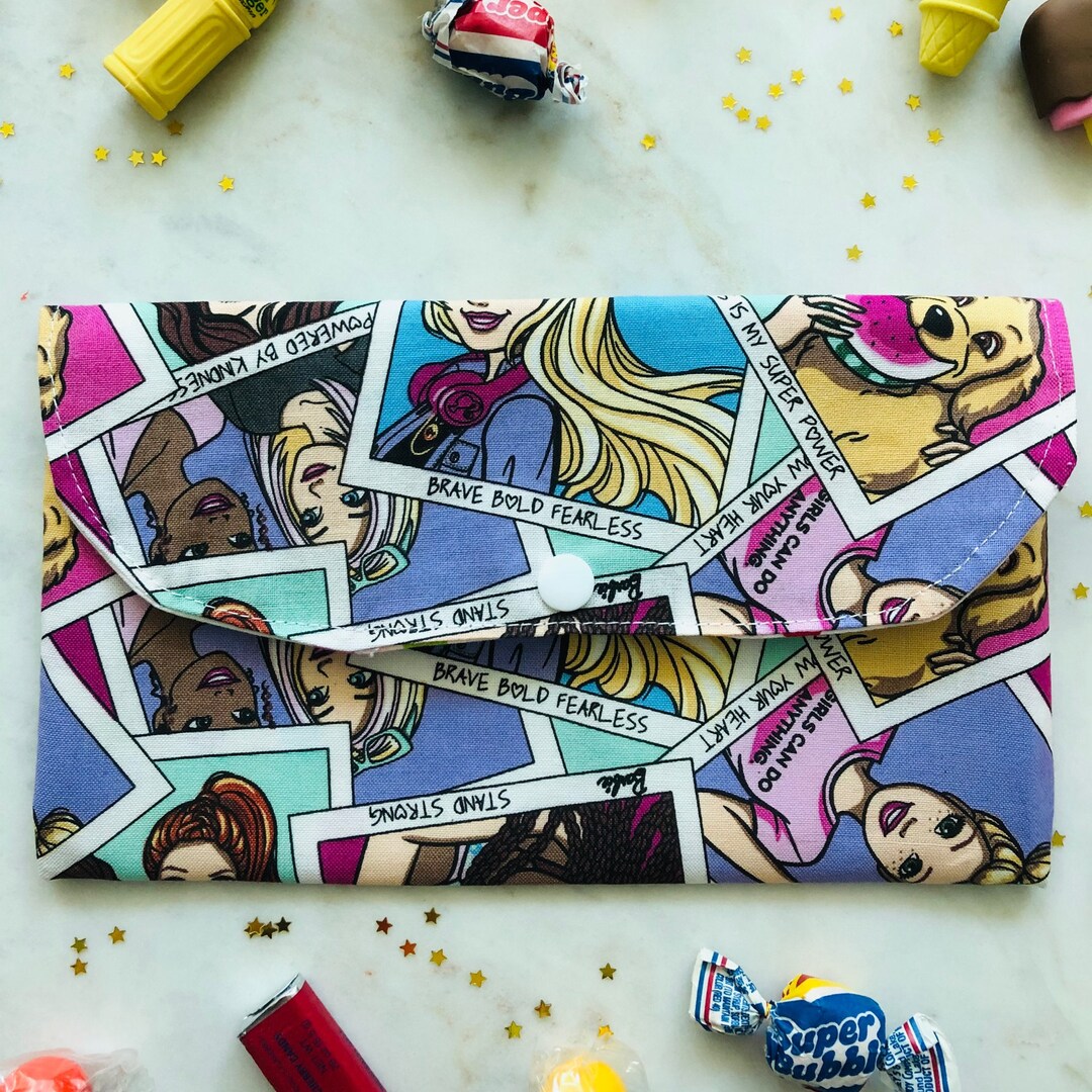 Barbie Pouch, Cute Barbie Handmade Pouch, Face Mask Case, Face Mask ...