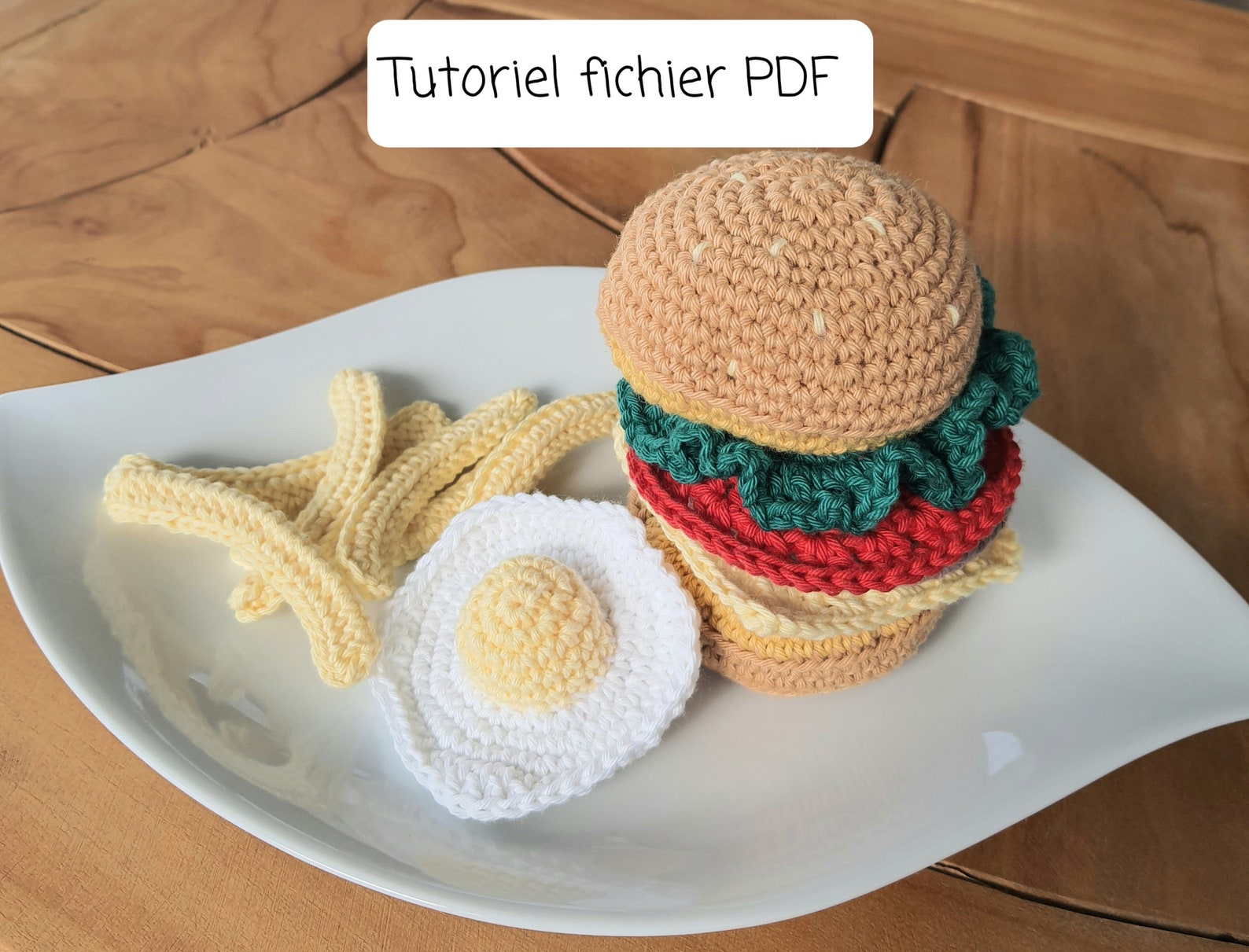 Tutoriel crochet burger tuto dinette crochet patron crochet - Etsy France