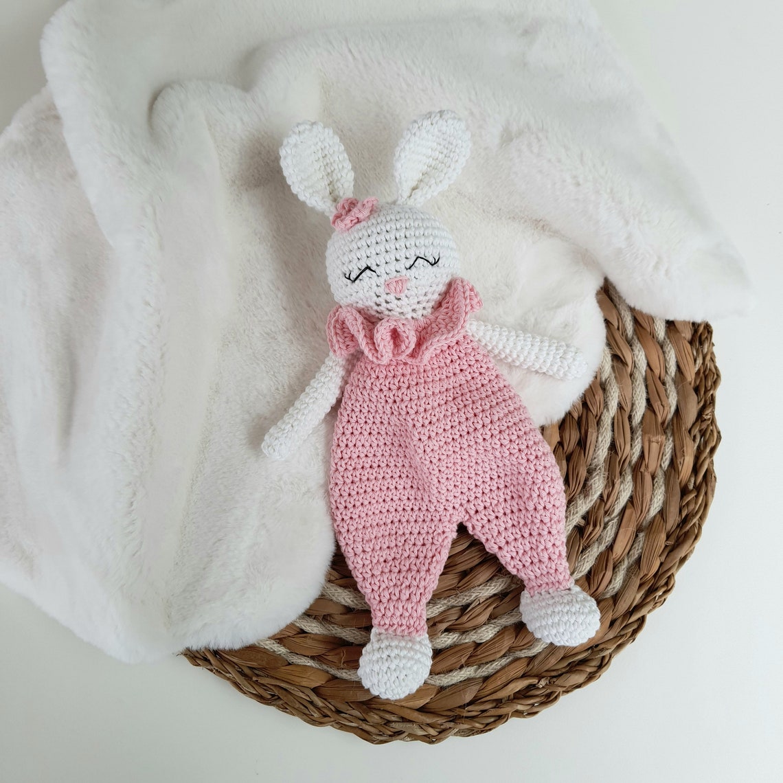 Tutoriel crochet doudou plat lapin, patron crochet doudou lapin - Etsy ...