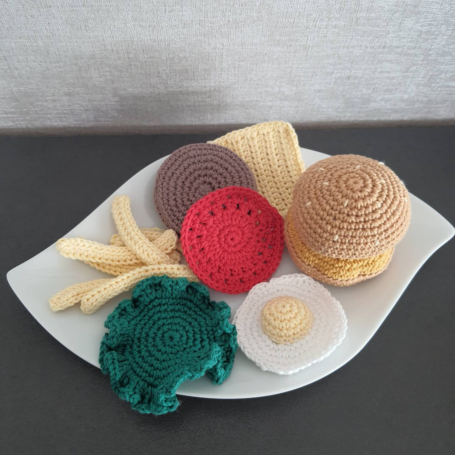 Tutoriel crochet burger tuto dinette crochet patron crochet - Etsy France