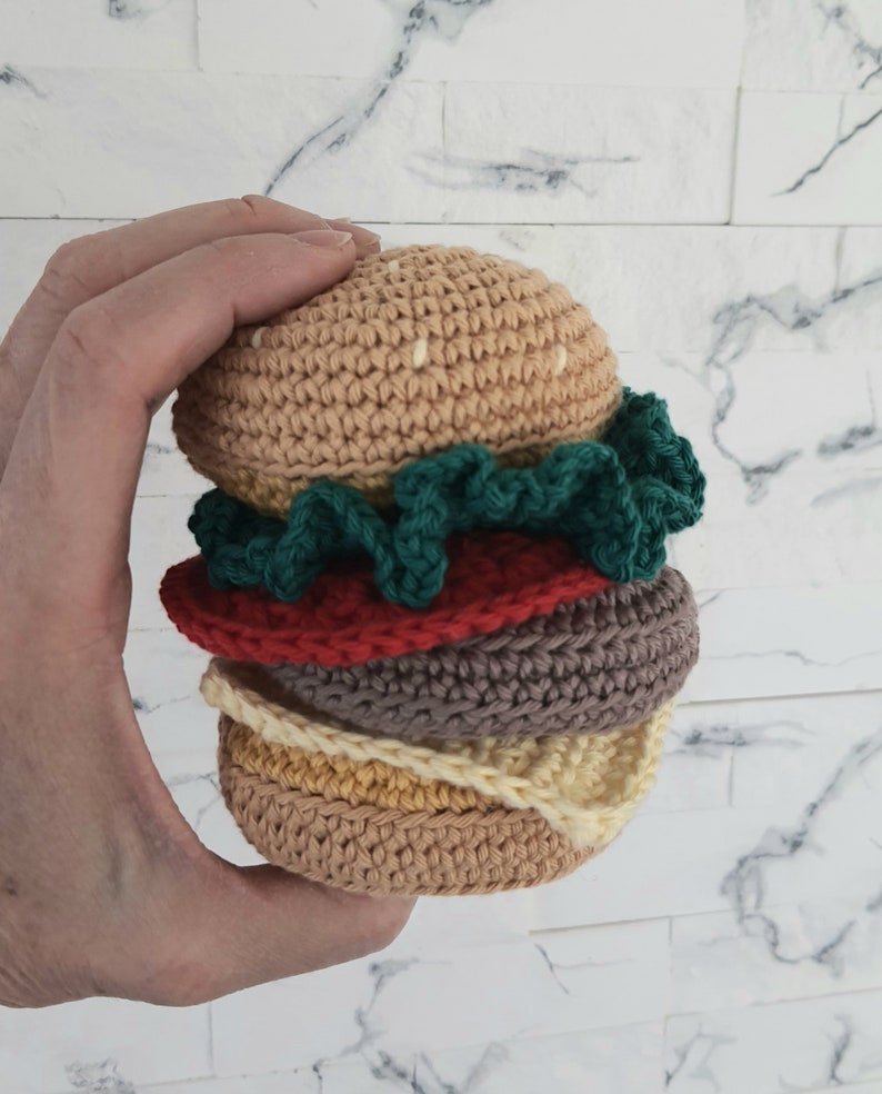 Tutoriel crochet burger tuto dinette crochet patron crochet - Etsy France