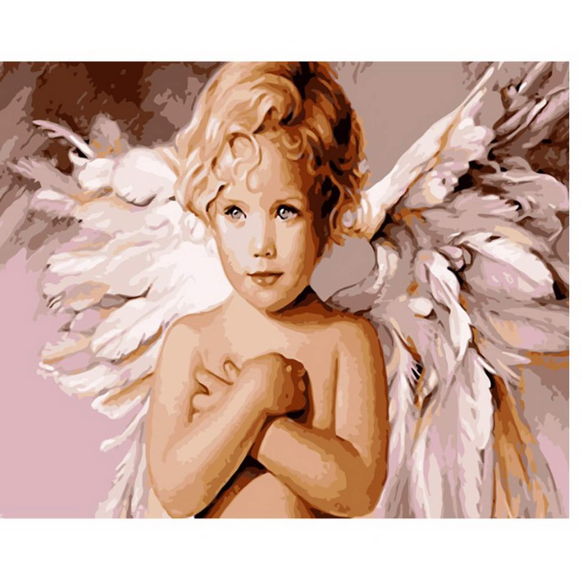 Baby Angel Paint by Number kit Home Decoration Color by | Etsy