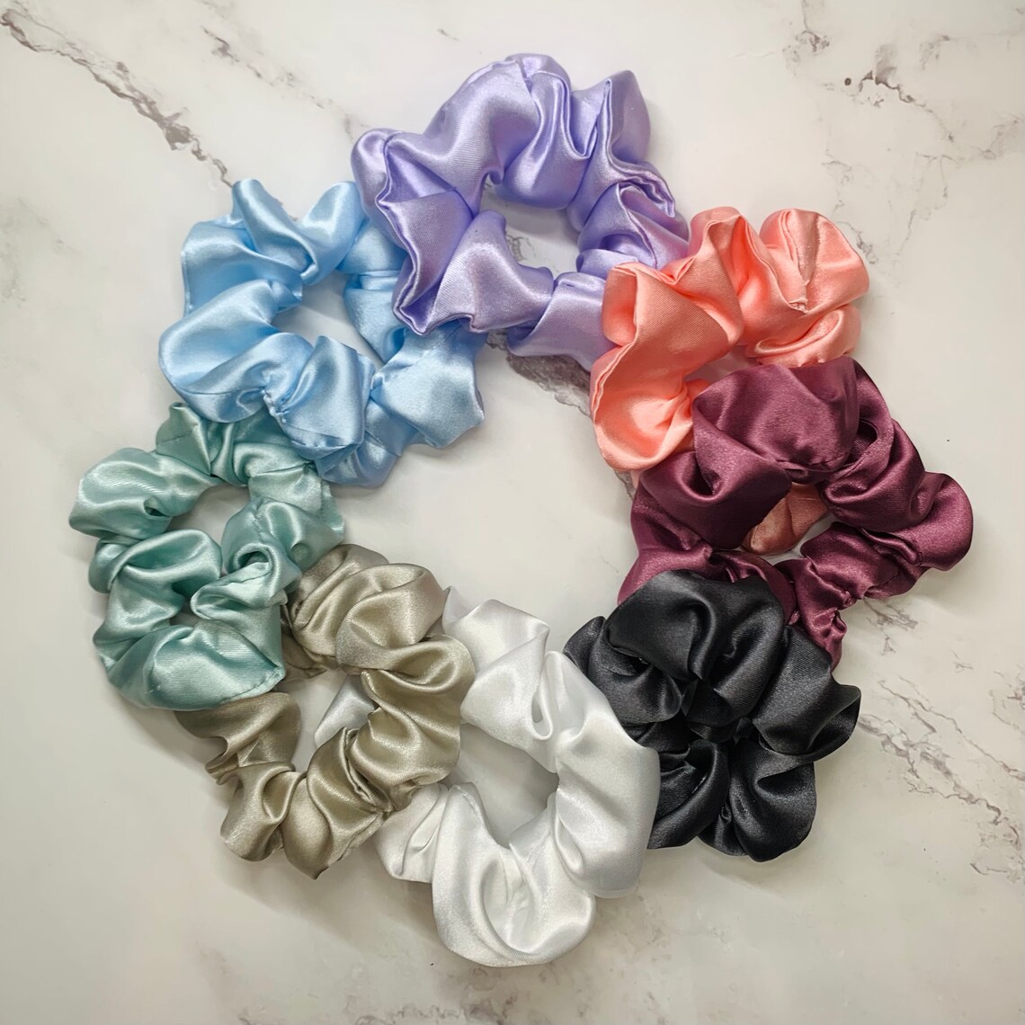 Silk Scrunchies | Etsy