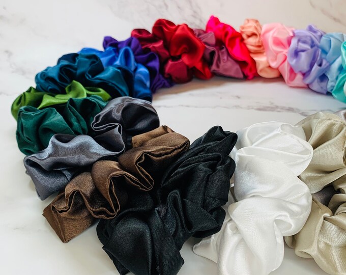 Silk Scrunchies - Etsy