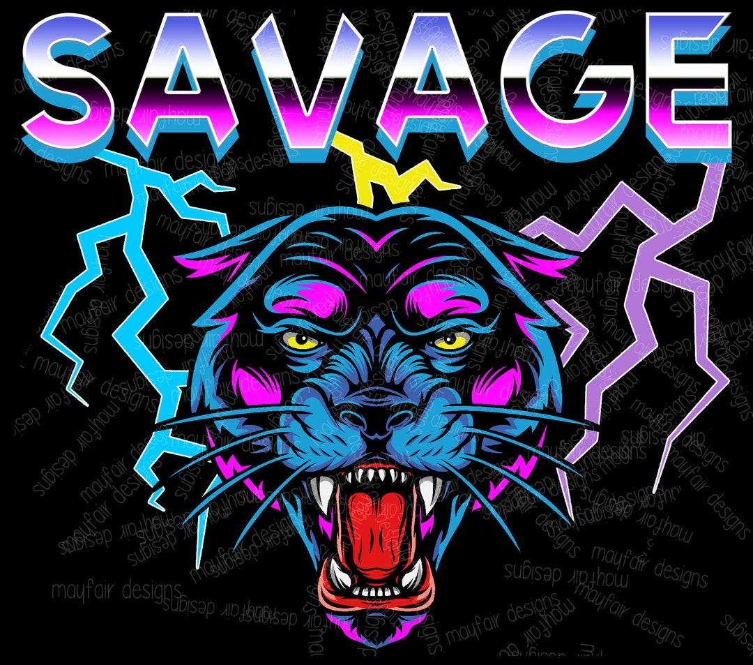 Savage Panther 80's Design - Etsy