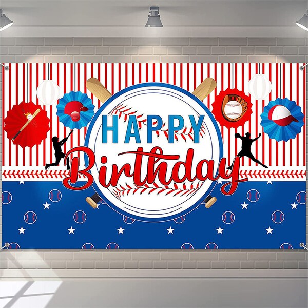 Baseball Banner Backdrop - Etsy