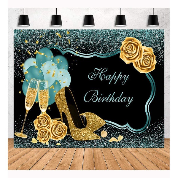 Green and Gold Backdrop - Etsy