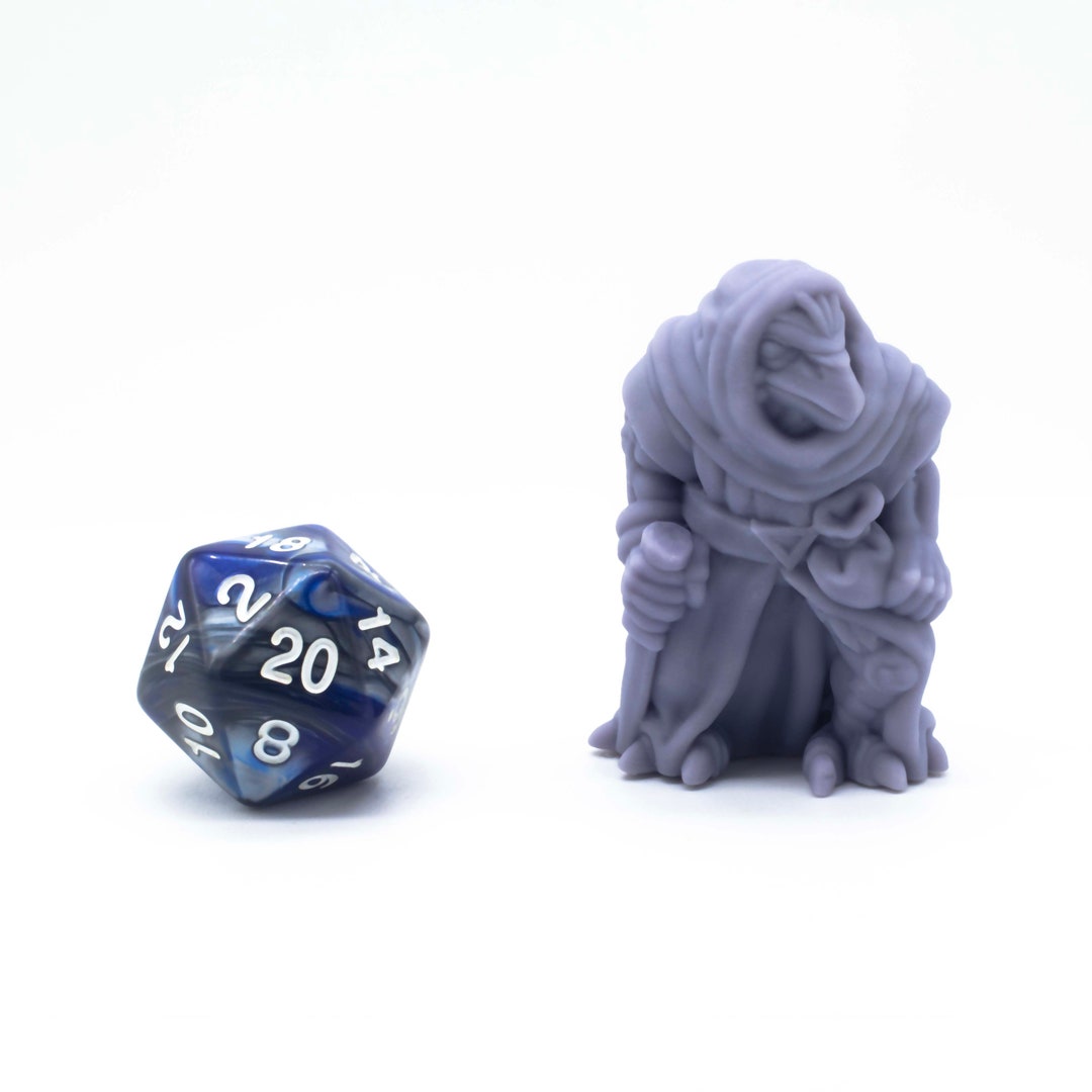 Raven Rogue birdfolk Miniature DND Tabletop - Etsy