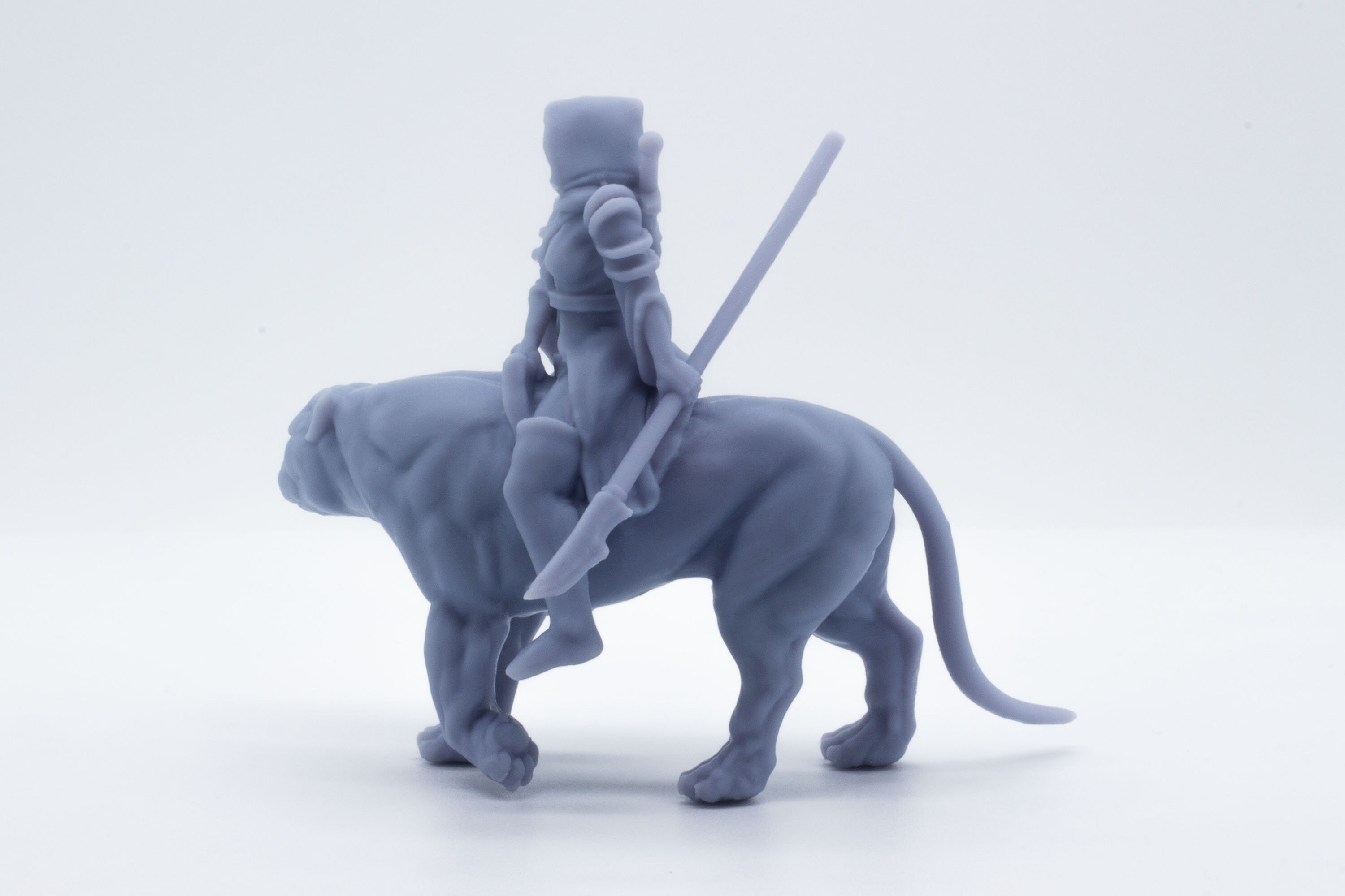 Human Female Ranger Panther Rider - Miniature - DND - Tabletop - Etsy