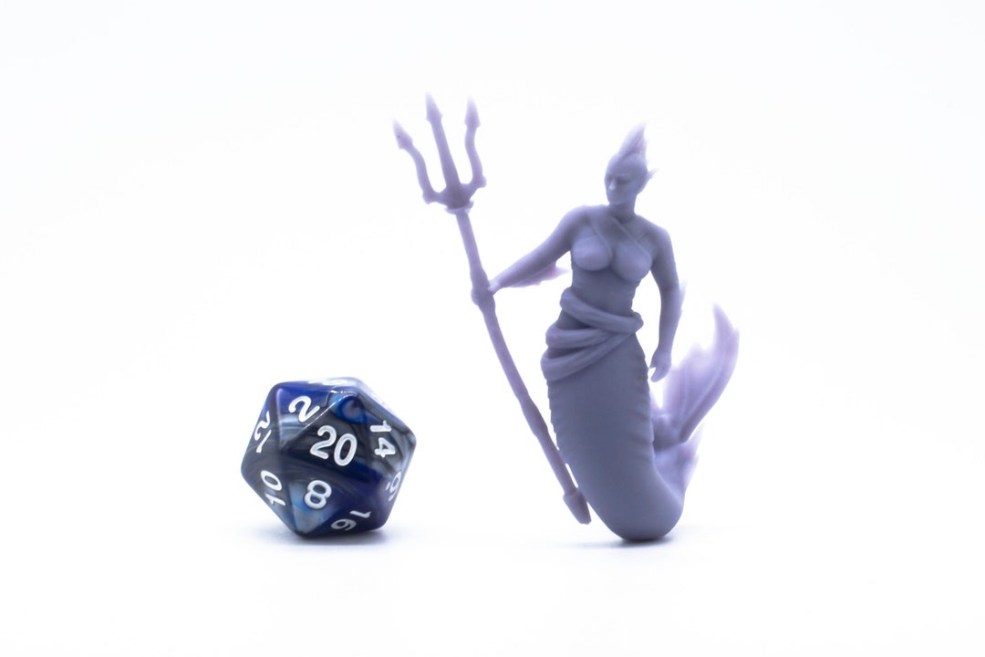 Female Merfolk - Miniature - Tabletop - Collectable - Figure - RPG - Etsy