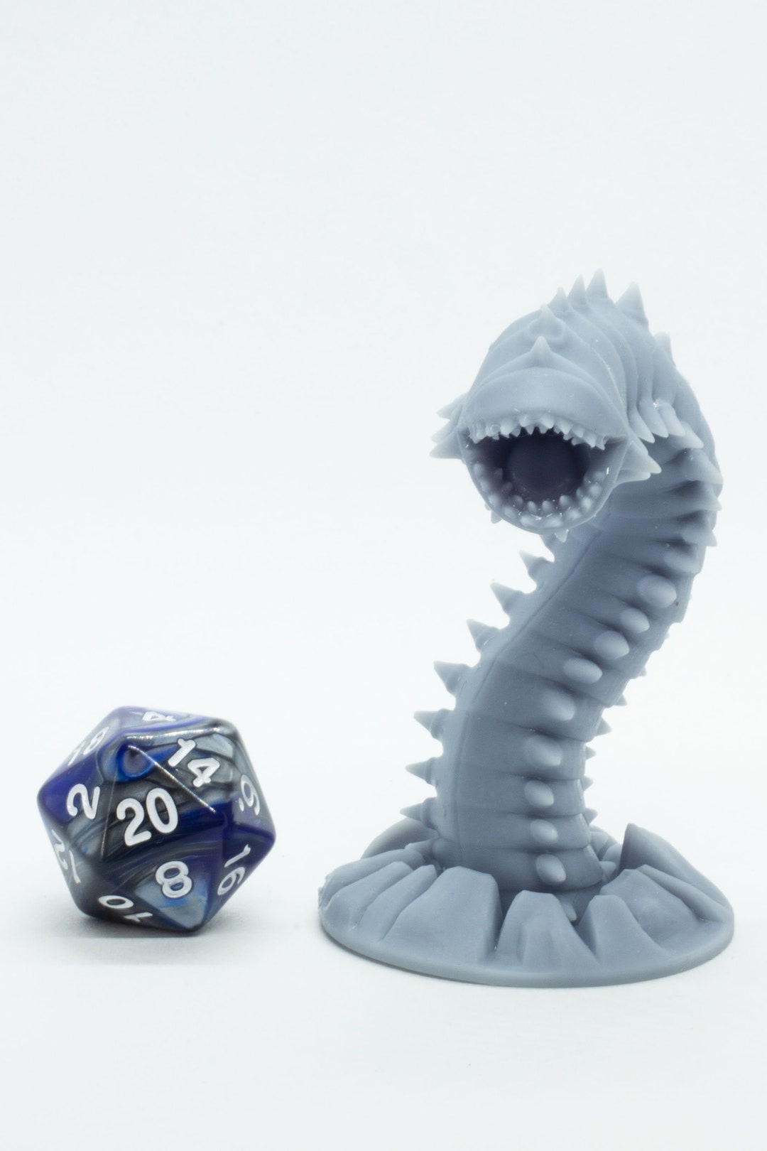 Purple Worm - Giant Worm - Miniature - DND - Tabletop - Etsy