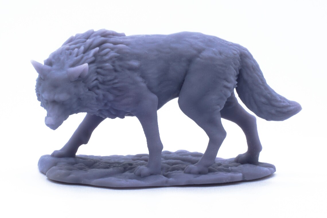 Alpha Wolf Miniature DND Tabletop - Etsy