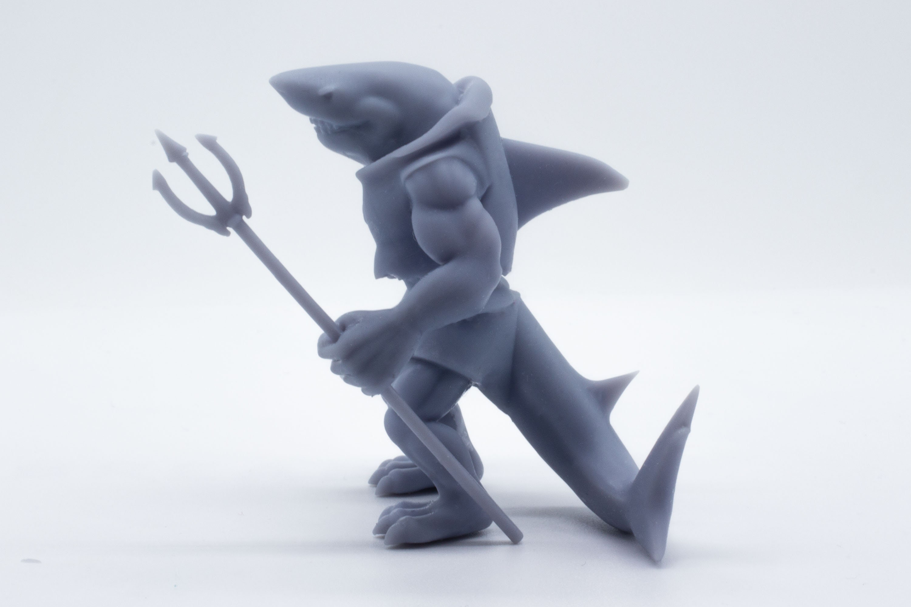 Shark Guard of Atlantis Miniature DND Tabletop - Etsy