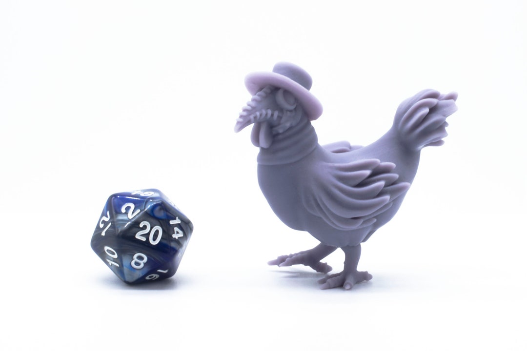 Plague Chicken - Miniature - Tabletop - Collectable - Figure - RPG - Etsy
