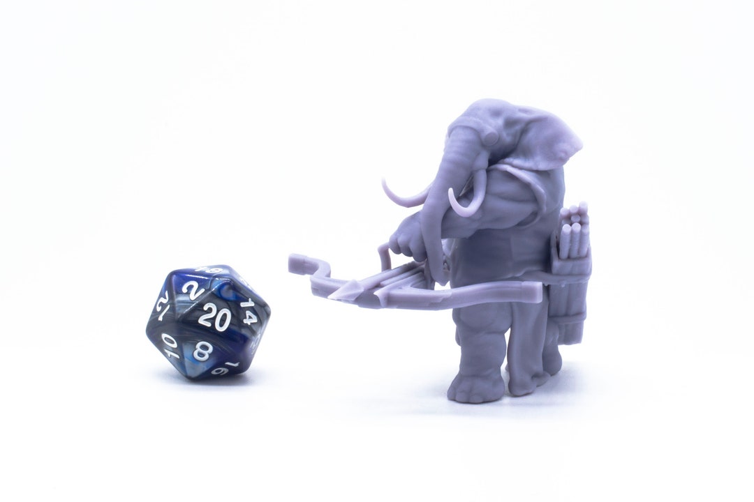 Loxodon (elephant) Ranger - Miniature - Tabletop - Collectable - Figure ...