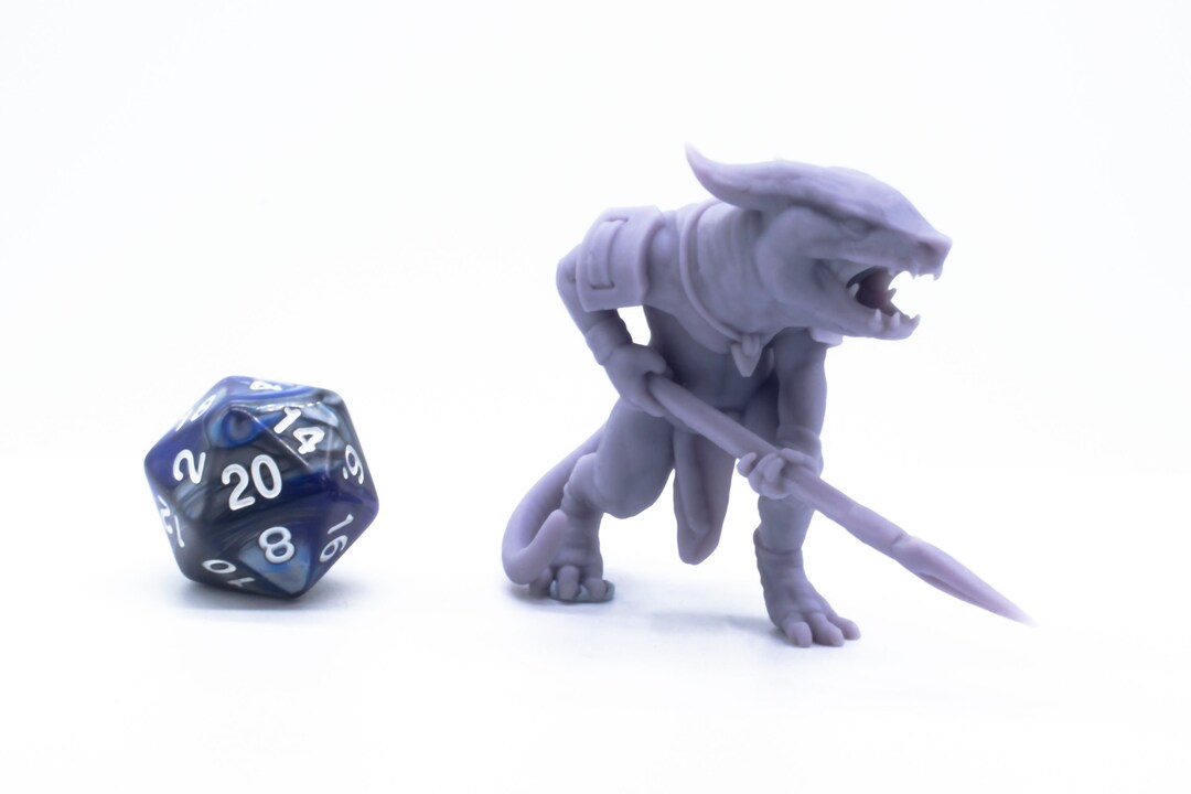 Kobold Spear Wielder Miniature Tabletop Collectable Figure RPG - Etsy