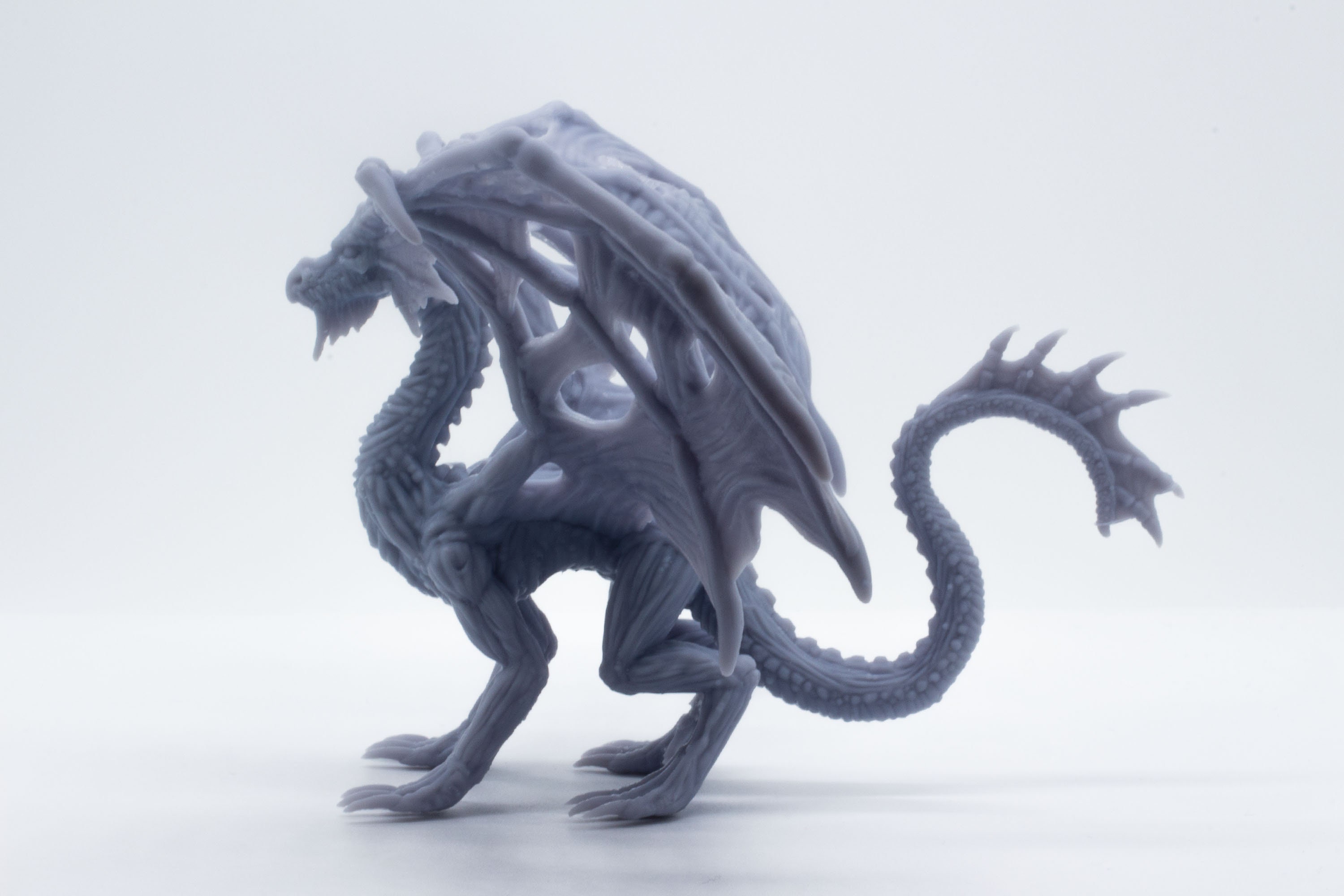 Necrotic Dragon Miniature DND Tabletop - Etsy