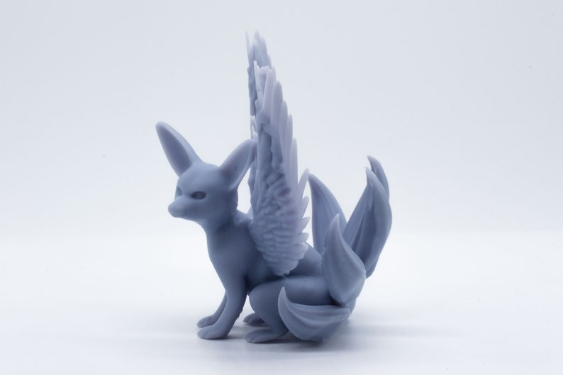 Fire Imbued Fennec Fox Miniature DND Tabletop | Etsy