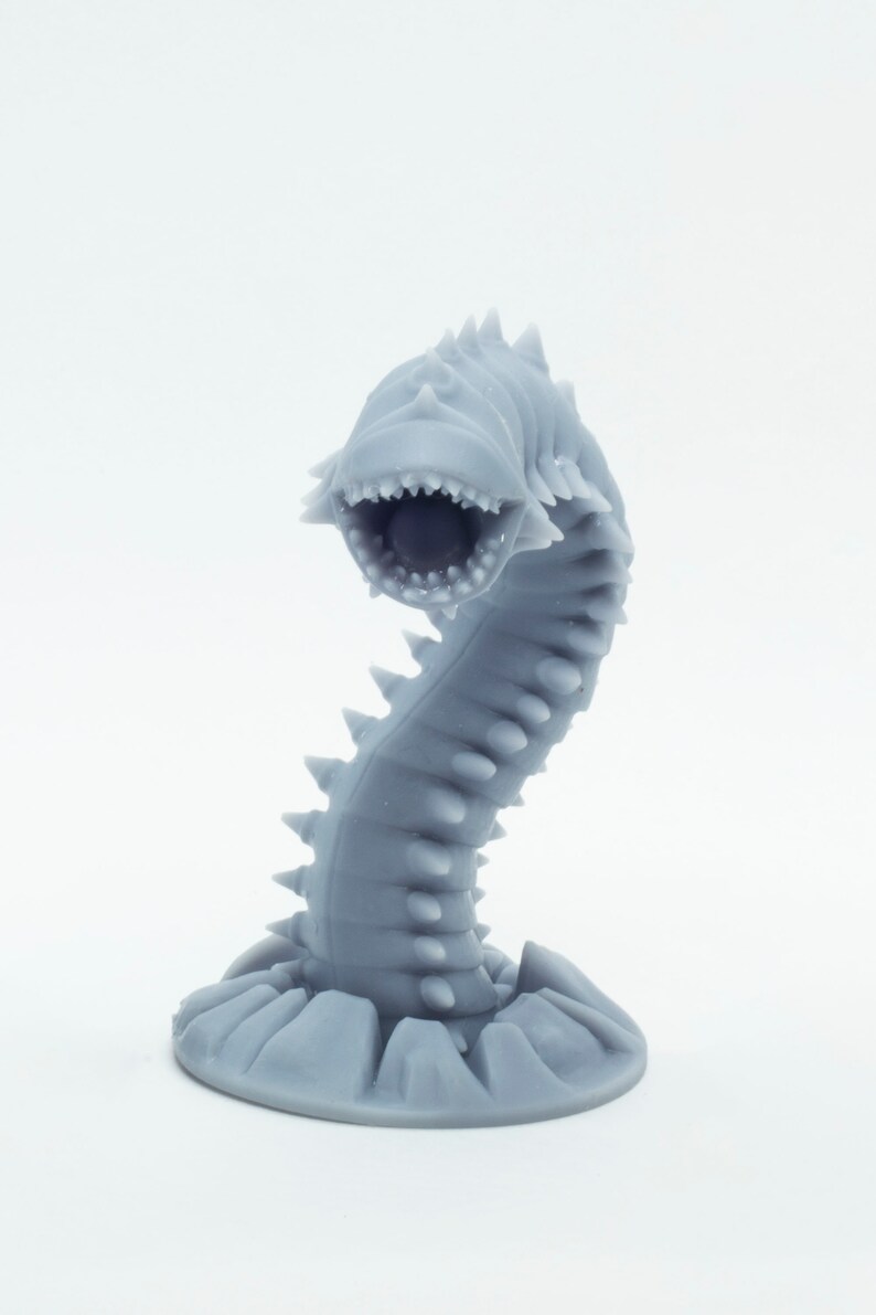 Purple Worm Giant Worm Miniature DND Tabletop | Etsy
