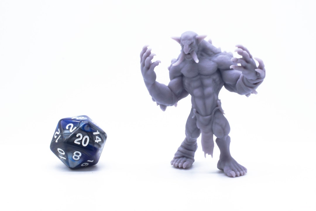 Troll Chief - Miniature - Tabletop - Collectable - Figure - RPG - Etsy