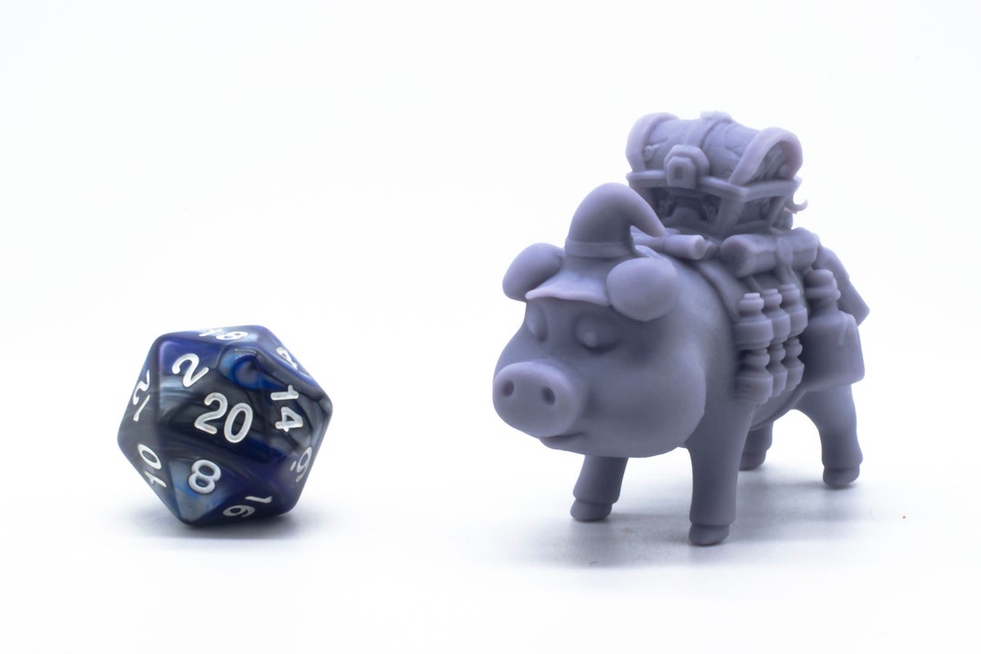 Wizard Pack Pig - Miniature - Tabletop - Collectable - Figure - RPG - Etsy