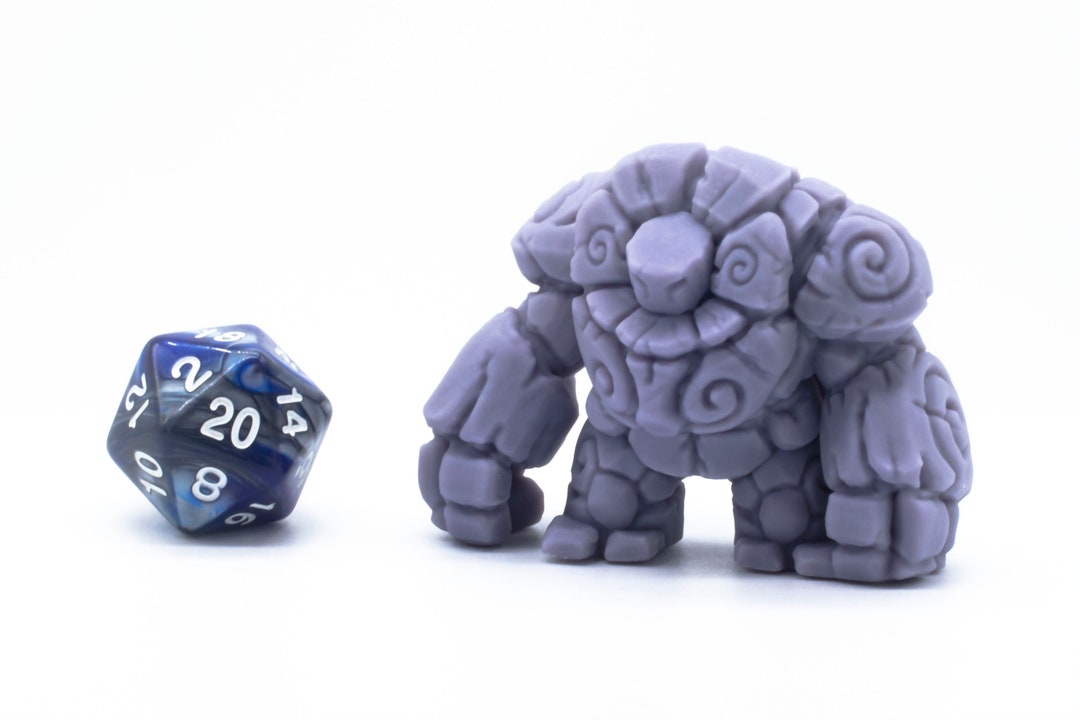 Rune Stone Golem - Miniature - Tabletop - Collectable - Figure - RPG - Etsy