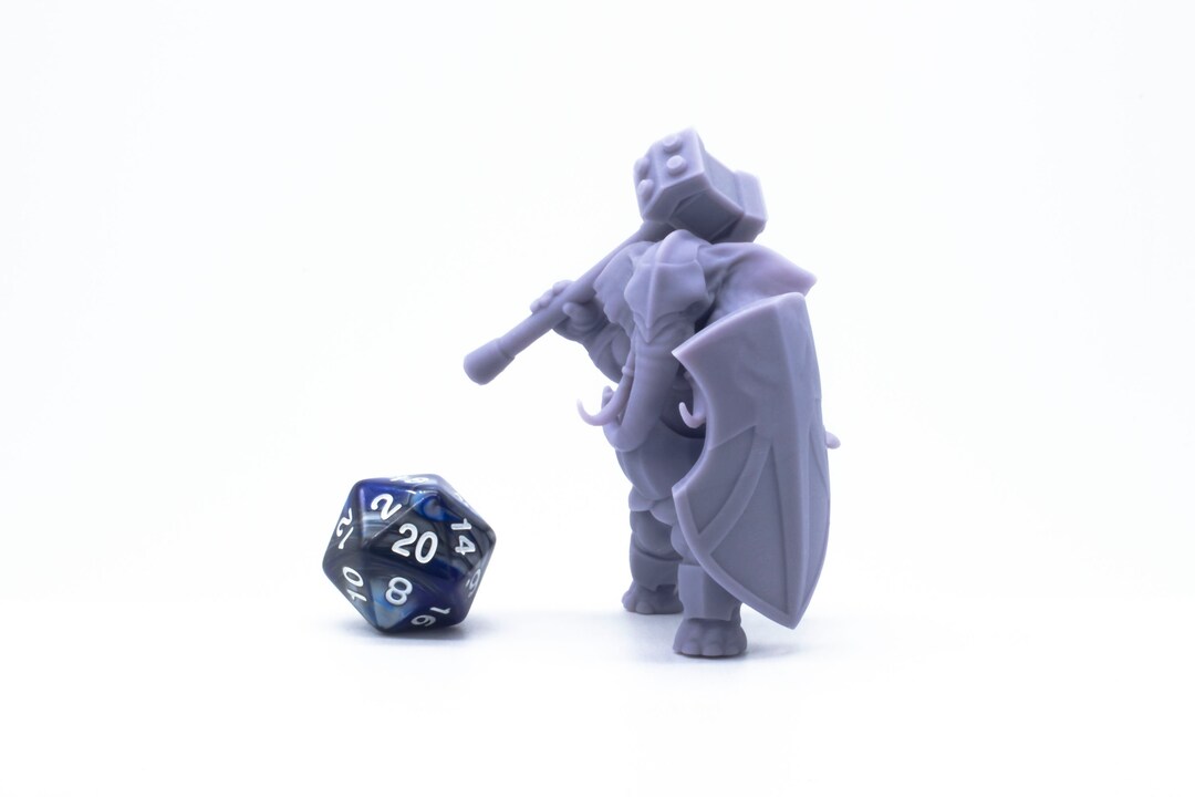 Loxodon Elephant Fighter Miniature Tabletop Collectable Figure Rpg Etsy