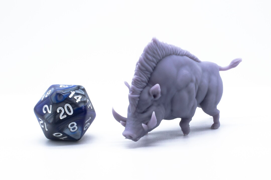 Giant Boar - Miniature - Tabletop - Collectable - Figure - RPG - Etsy