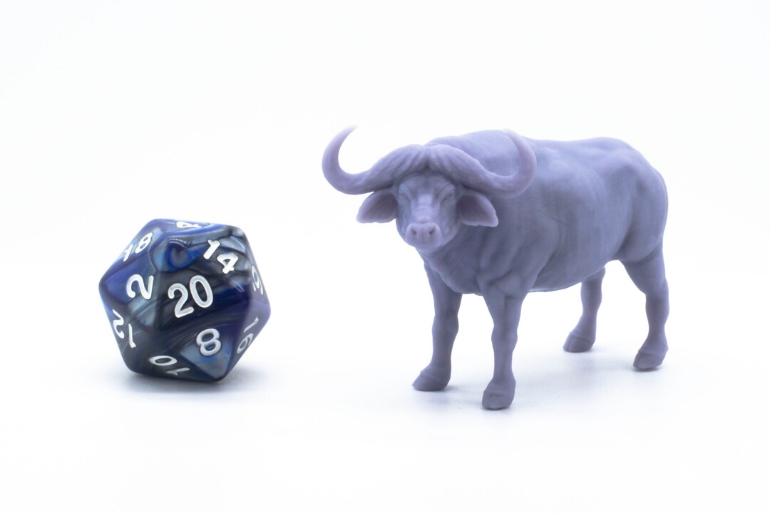 Cape Buffalo - Miniature - Tabletop - Collectable - Figure - RPG - Etsy