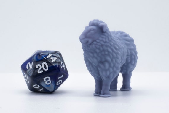 Sheep Miniature Tabletop Collectable Figure RPG | Etsy