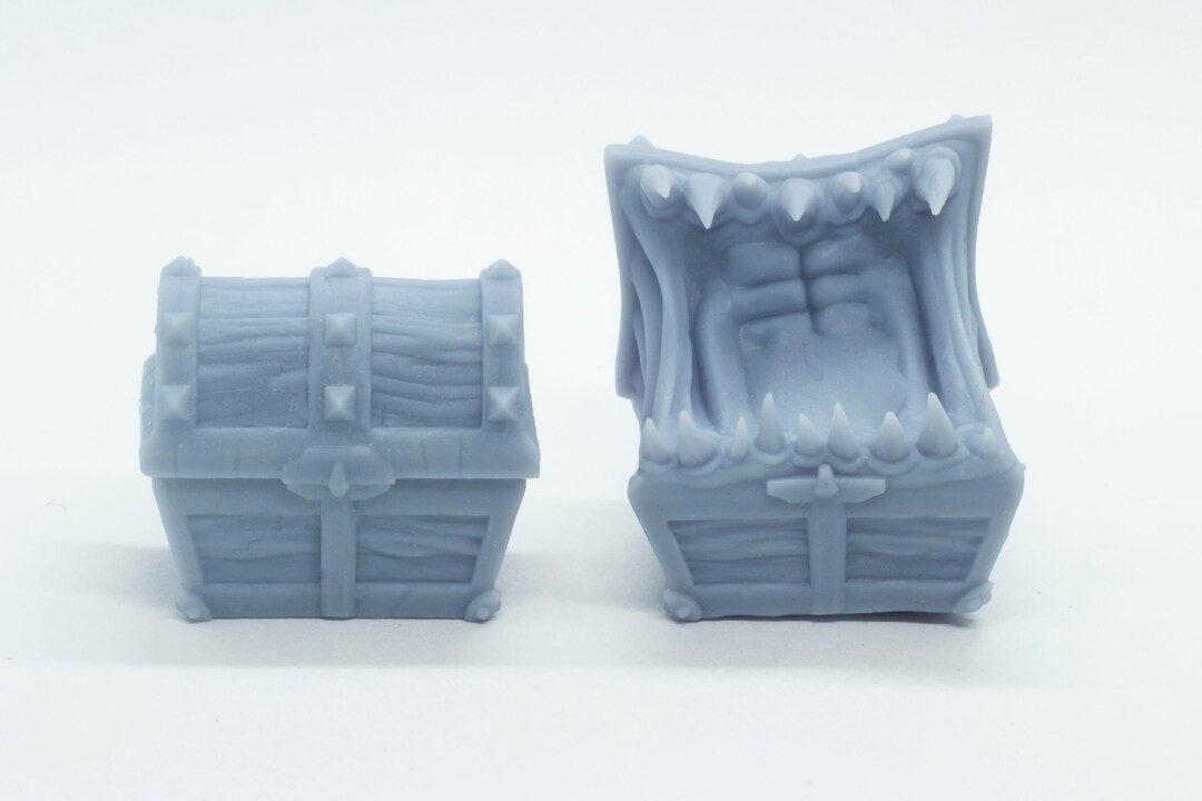 Chest and Mimic Chest - DND - Tabletop - Miniature - Etsy