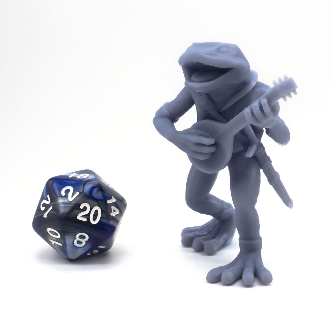 Bullywug Bard - Miniature - Tabletop - Collectable - Figure - RPG - Etsy