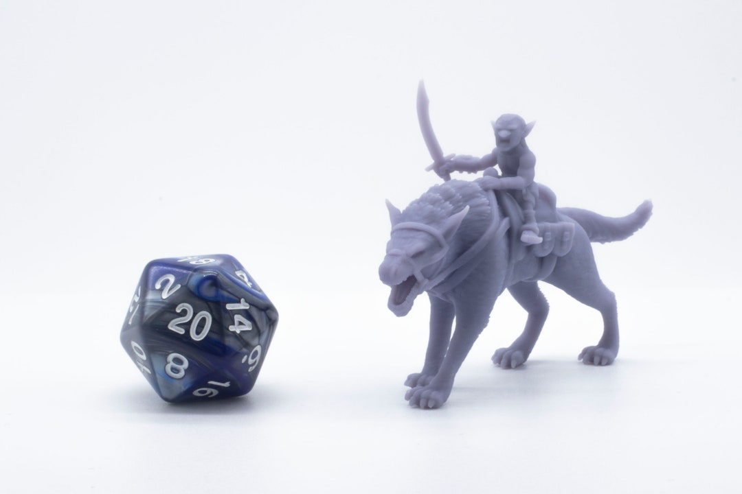 Goblin Worg Rider - Miniature - DND - Tabletop - Collectable - Etsy