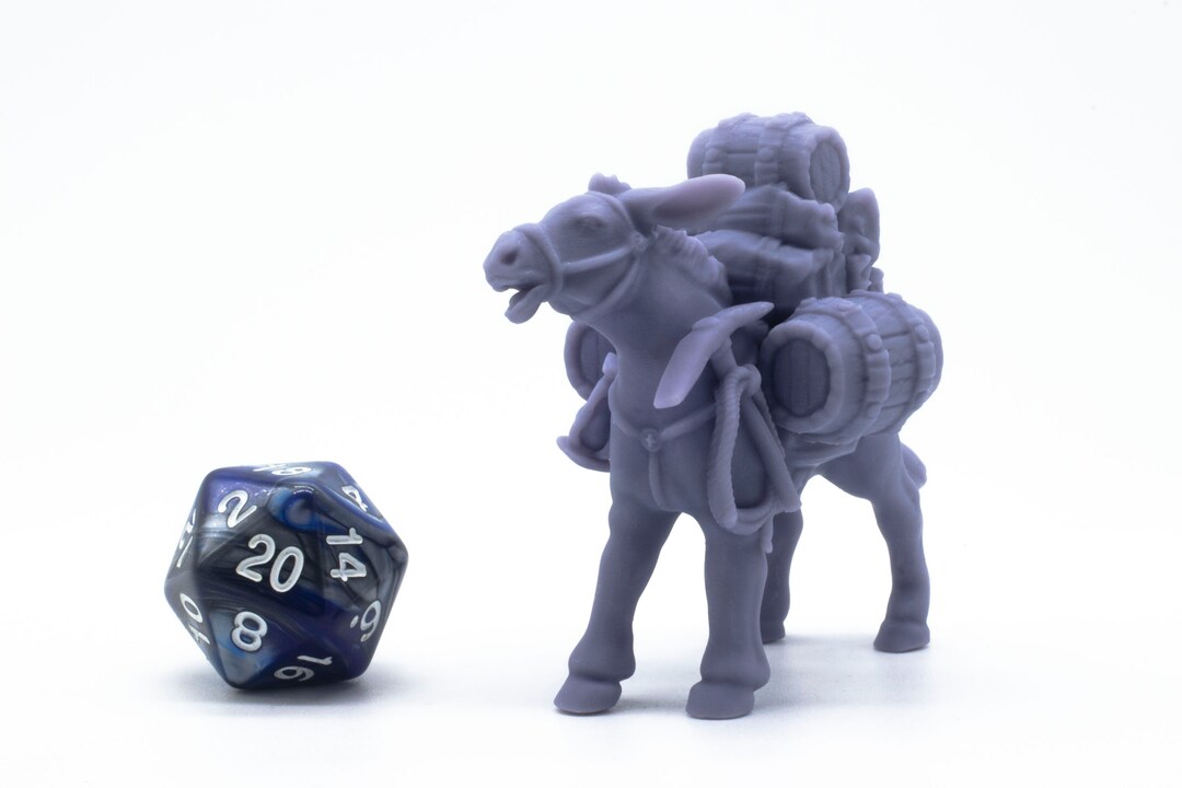Angry Pack Mule - Miniature - Tabletop - Collectable - Figure - RPG - Etsy
