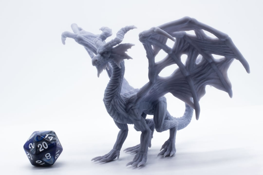 Necrotic Dragon - Miniature - DND - Tabletop - Etsy
